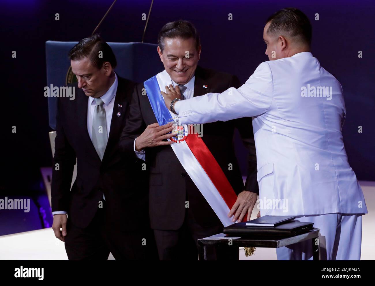Panama's new President Laurentino Cortizo receives the presidential ...