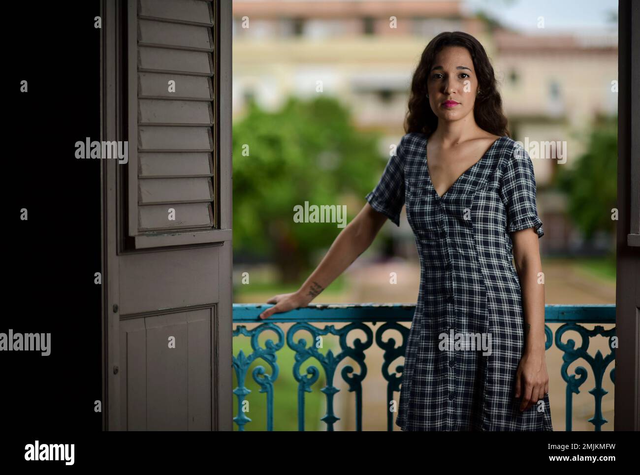 In this May 30, 2019 photo, Puerto Rican singer Ileana Cabra, also ...