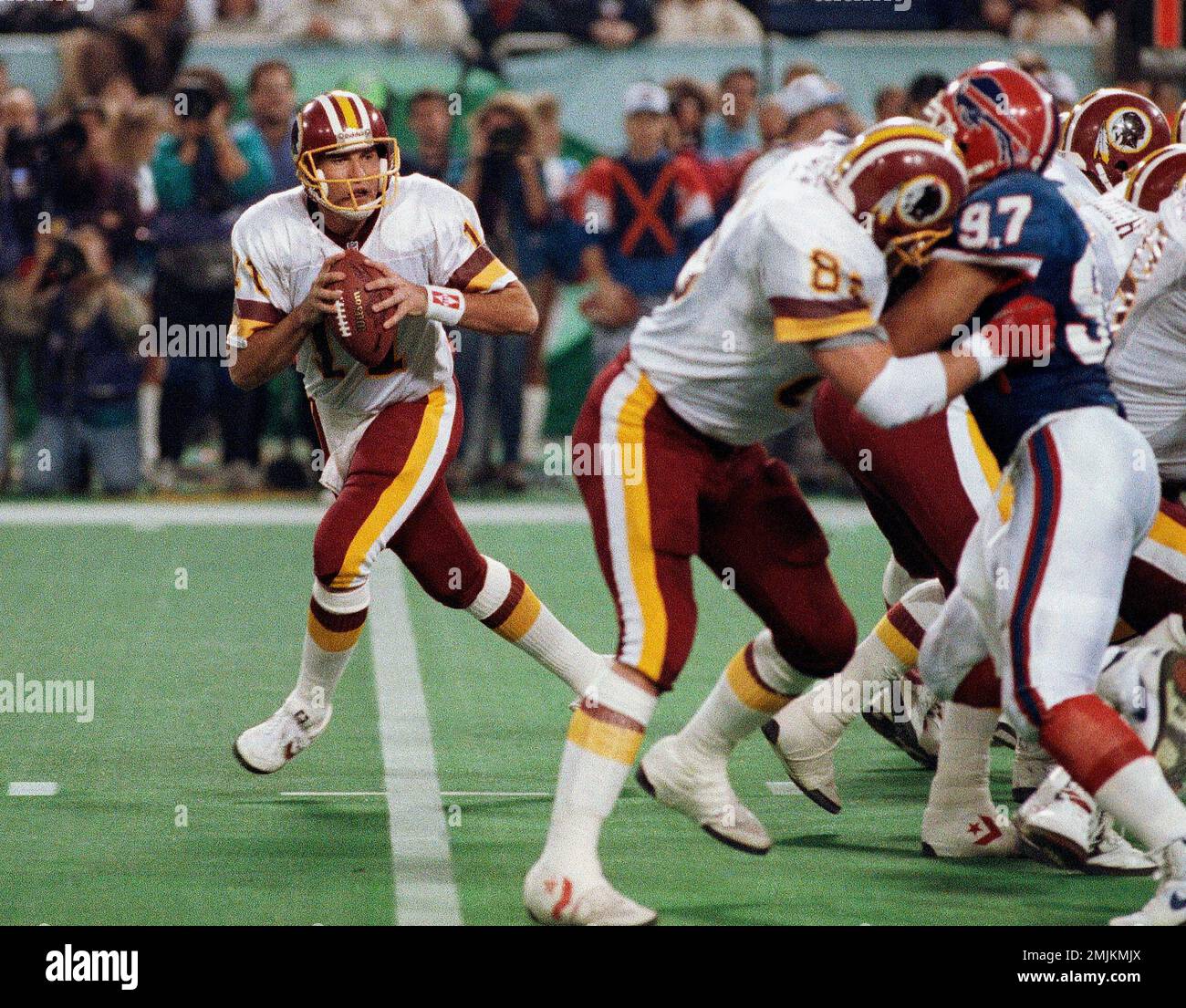 FILE - In this Jan. 26, 1992, file photo, Washington Redskins ...