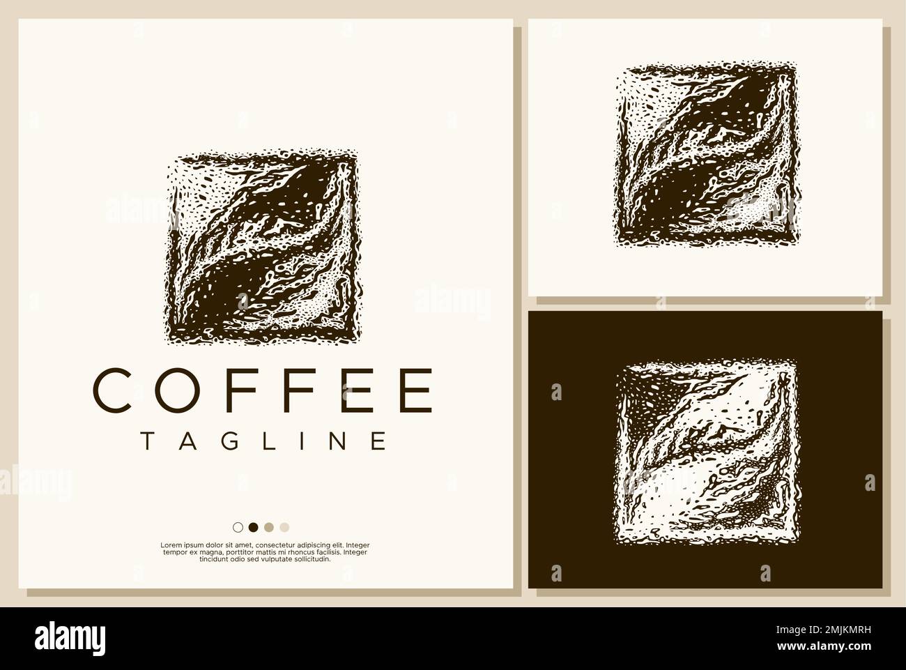 Vector coffee beans logo Stock Vector Images - Alamy