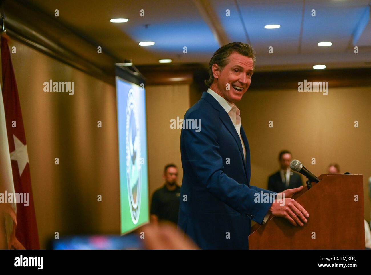 Gavin Newsom, Governor of California, made a guest appearance at the ...