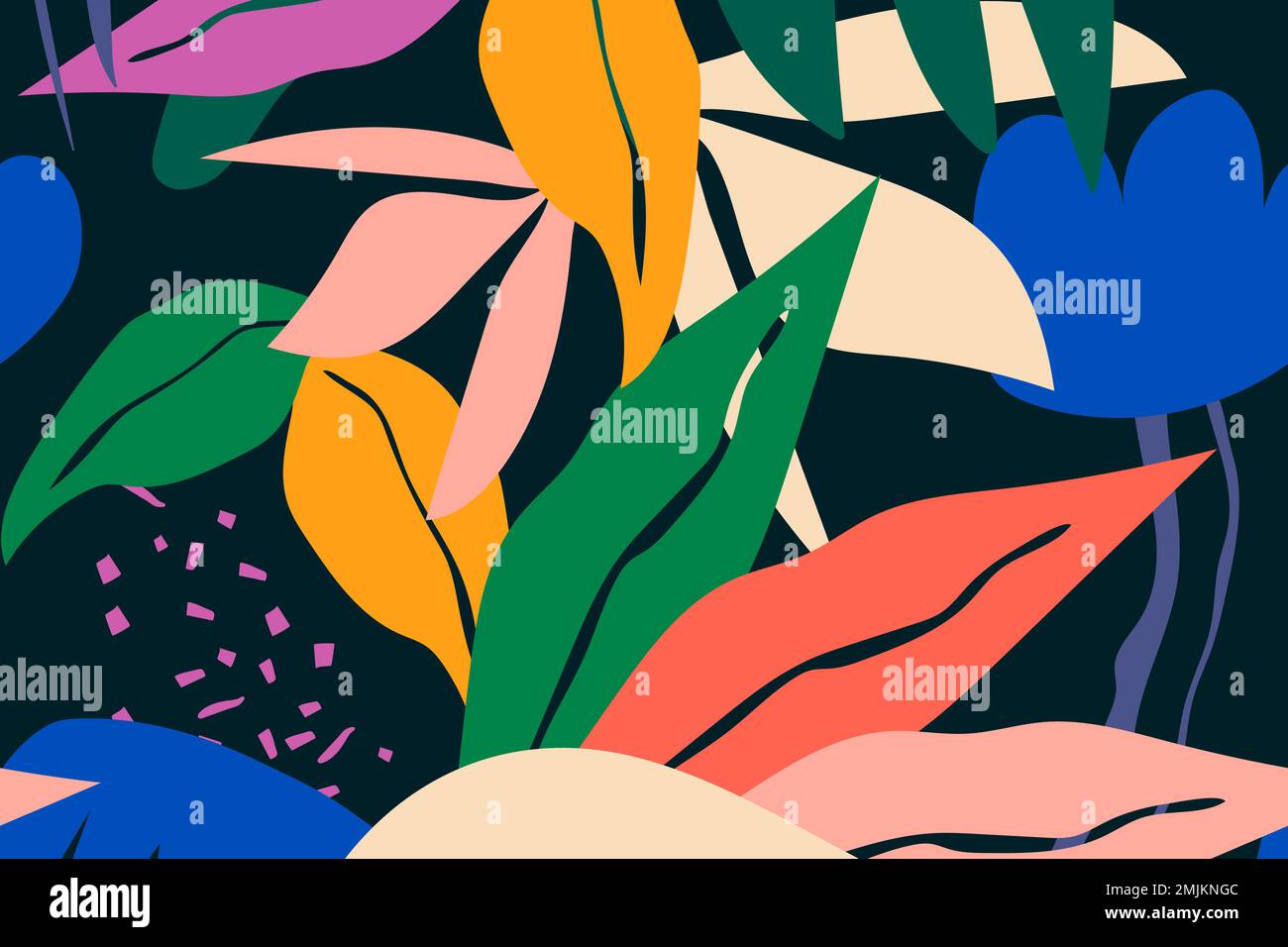Vibrant leaf patterns Stock Vector Images - Alamy