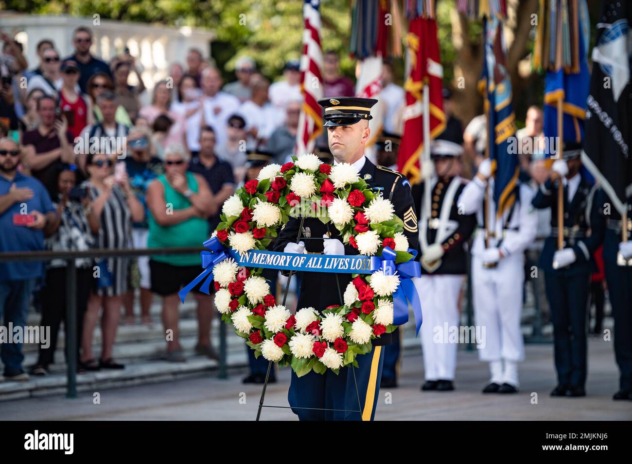 U.S. Army Sgt. 1st Class Jason Hickman, Sergeant of the Guard at the ...