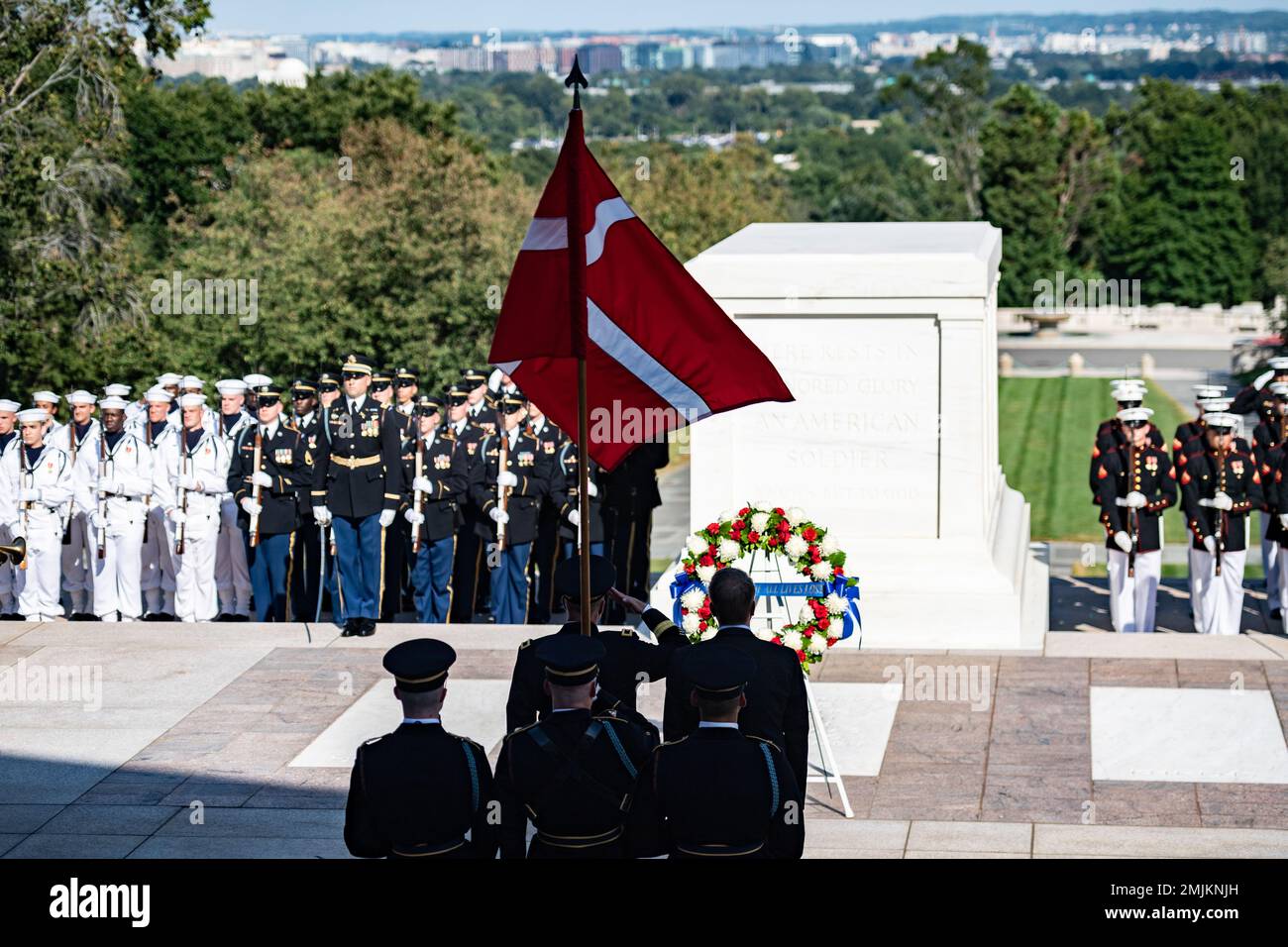 Morten Bødskov (center right), minister of defence, Denmark, and U.S ...