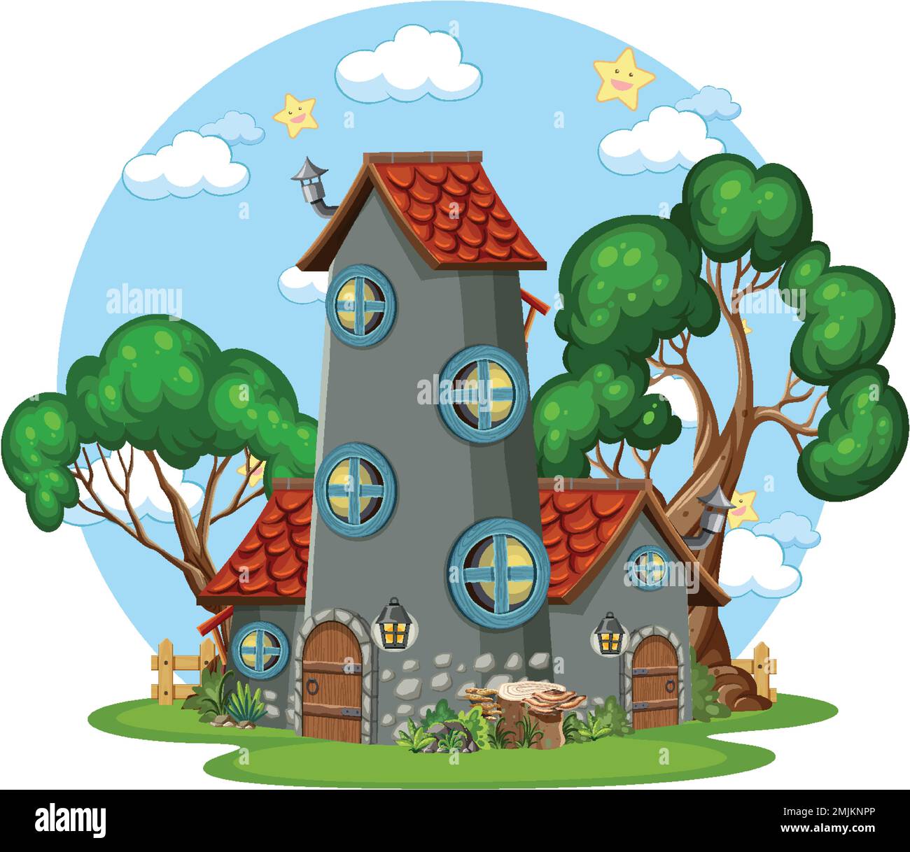 Fairy tale dwelling Stock Vector Images - Alamy