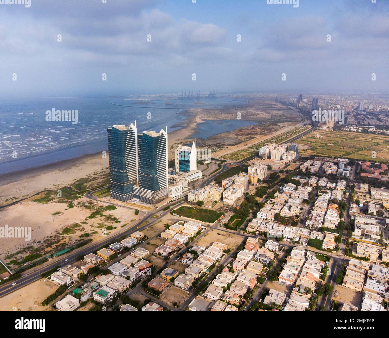 karachi pakistan, Aerial photograph of cityscape and landmarks of ... karachi pakistan, Aerial photograph of cityscape and landmarks of ...