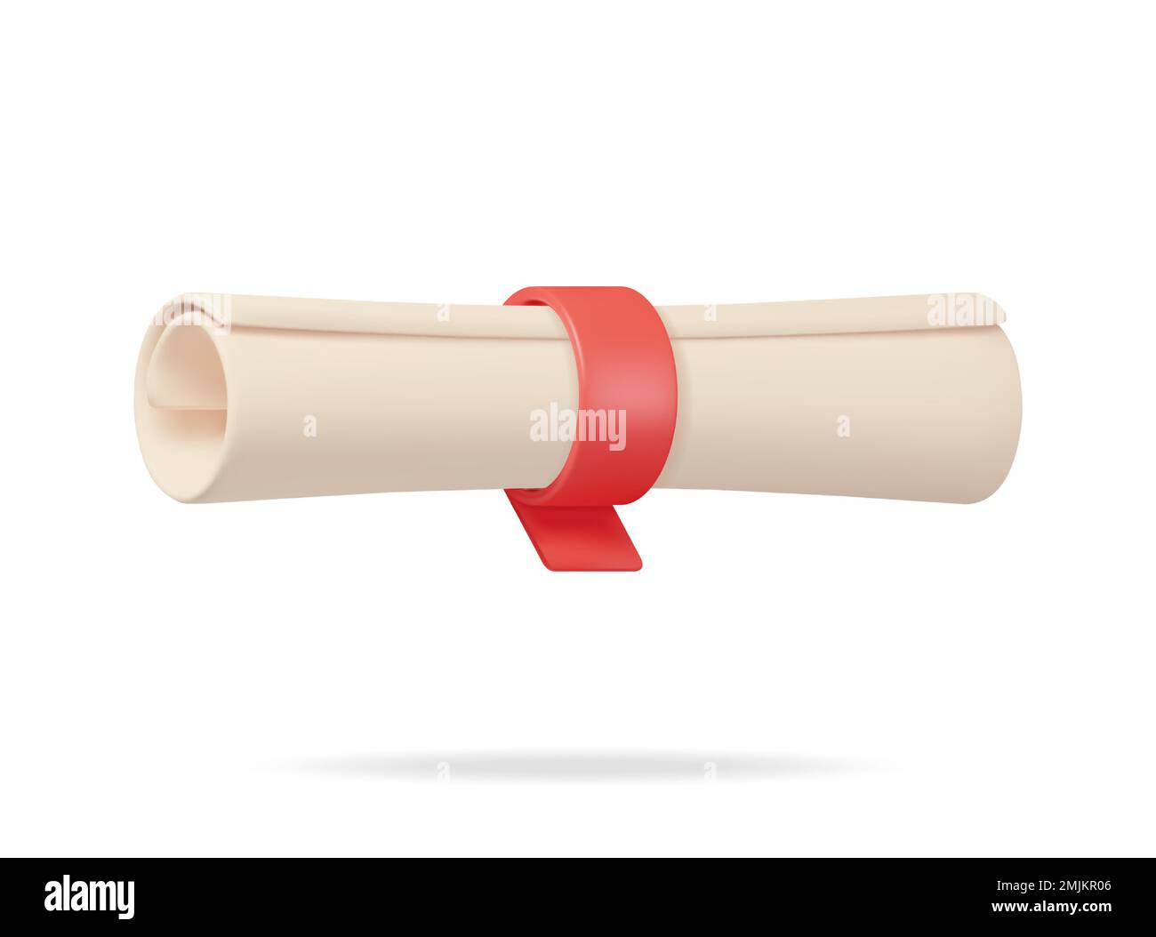 3D Diploma Paper Scroll Isolated Stock Vector Image & Art - Alamy