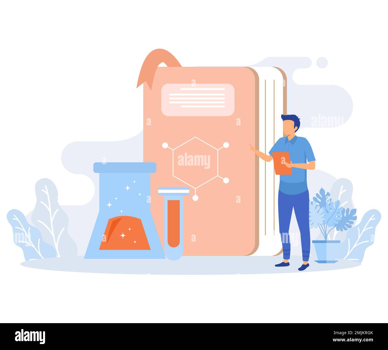 School and preschool lessons subjects illustration set. Characters in ...