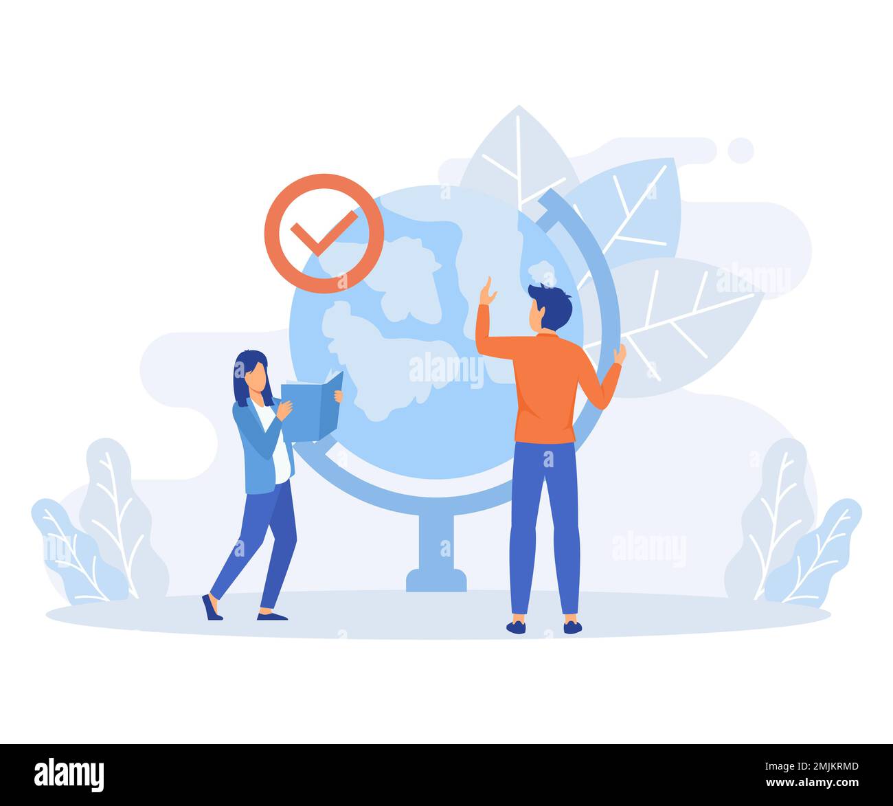 Back to school illustration set. Characters preparing to start a new ...