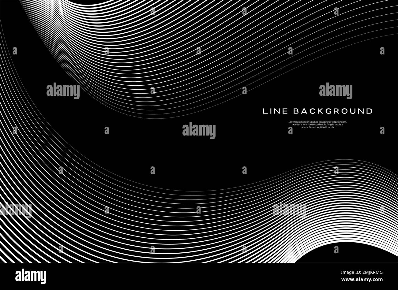 Abstract wave lines background with black color Stock Vector Image ...