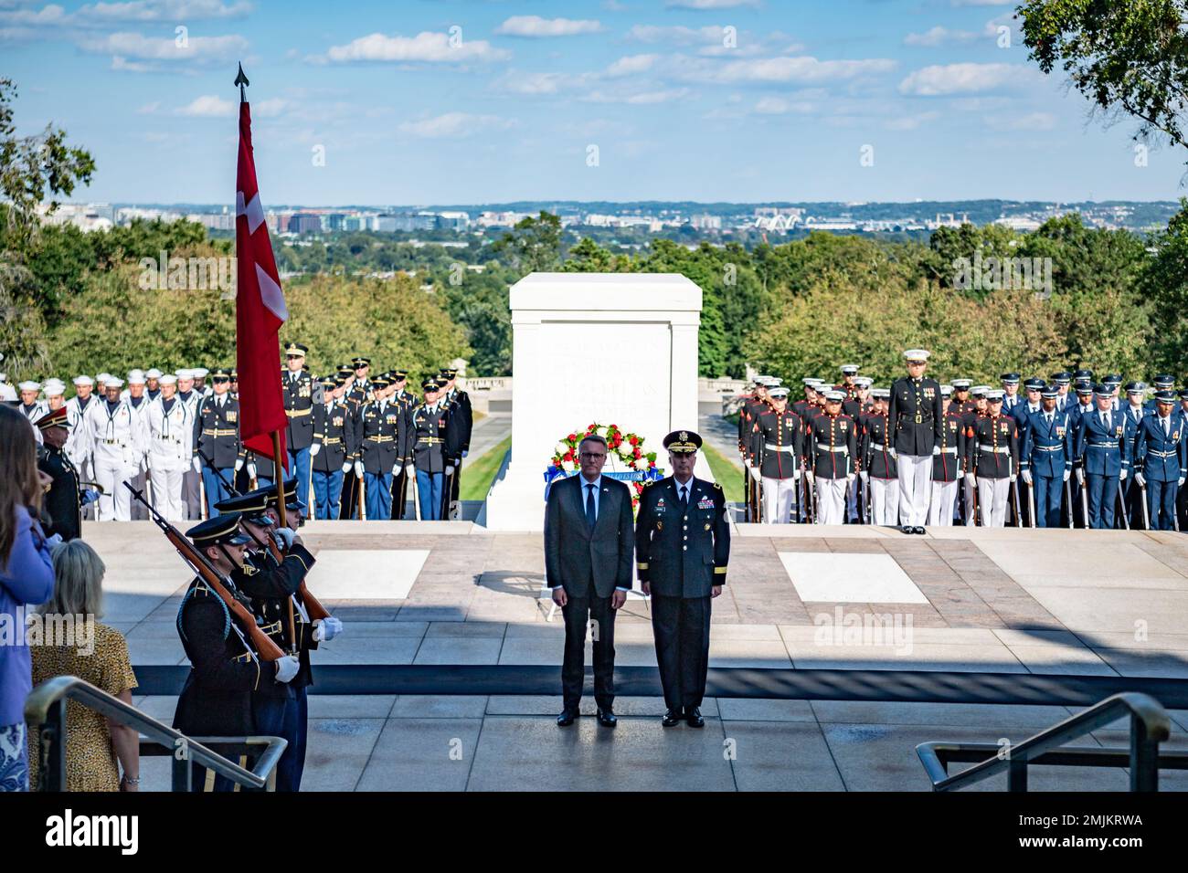 Morten Bødskov (center left), minister of defence, Denmark, and U.S ...