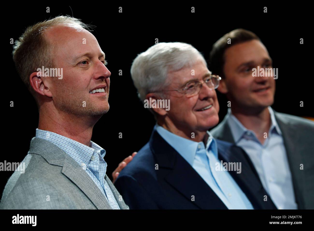 In this Saturday, June 29, 2019, file photograph, Charles Koch, chief ...