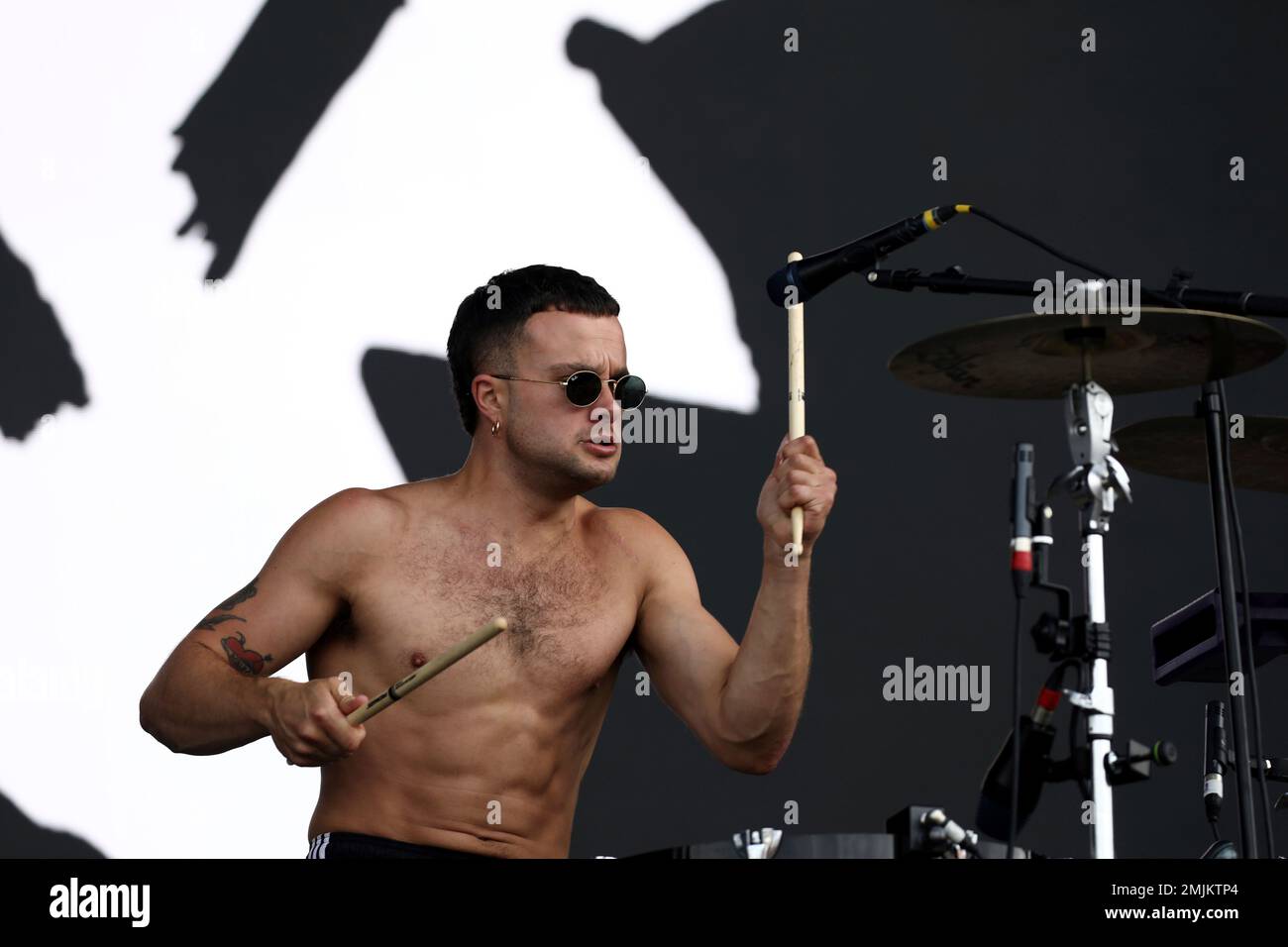 Musician Isaac Holman of British group Slaves performs on the Other ...