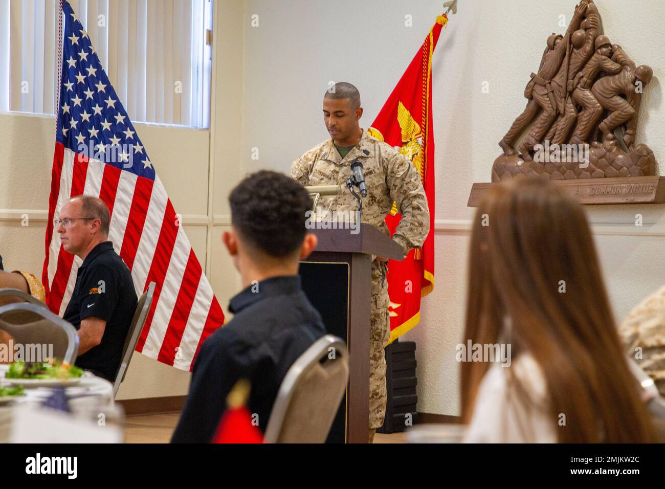 U.S. Marine Corps Sgt. Maj. Juan Segura, sergeant major of Headquarters ...