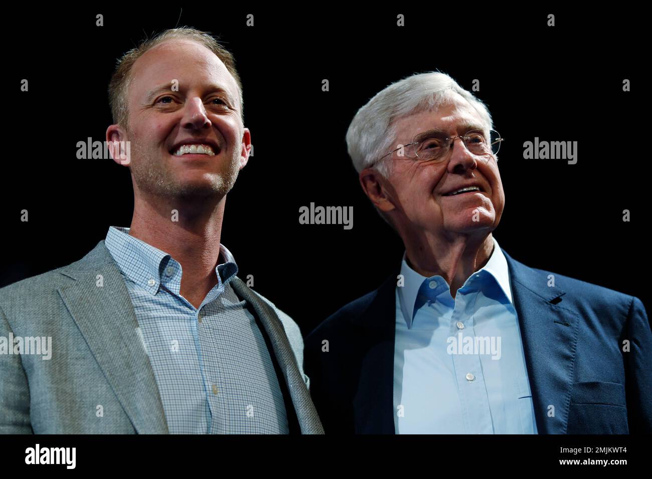 In this Saturday, June 29, 2019, file photograph, Charles Koch, chief ...