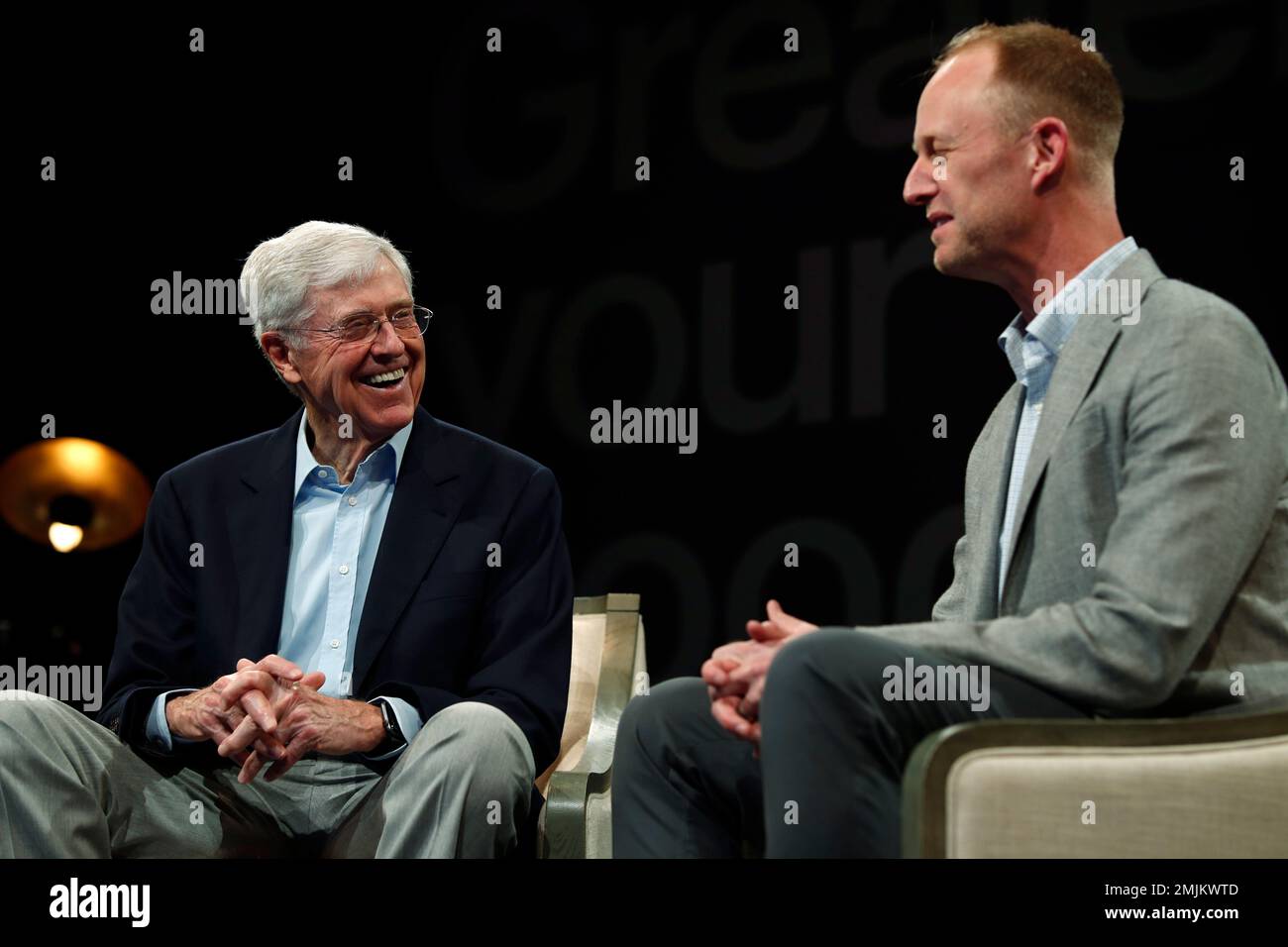 In this Saturday, June 29, 2019, file photograph, Charles Koch, chief ...