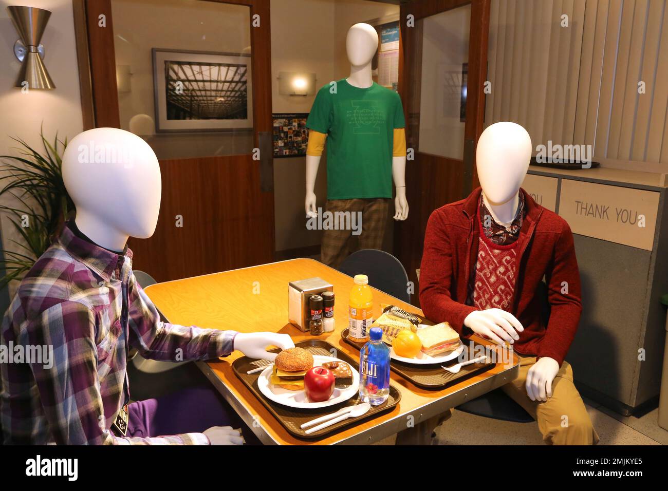 The iconic cafeteria of "The Big Bang Theory" along with some of the ...