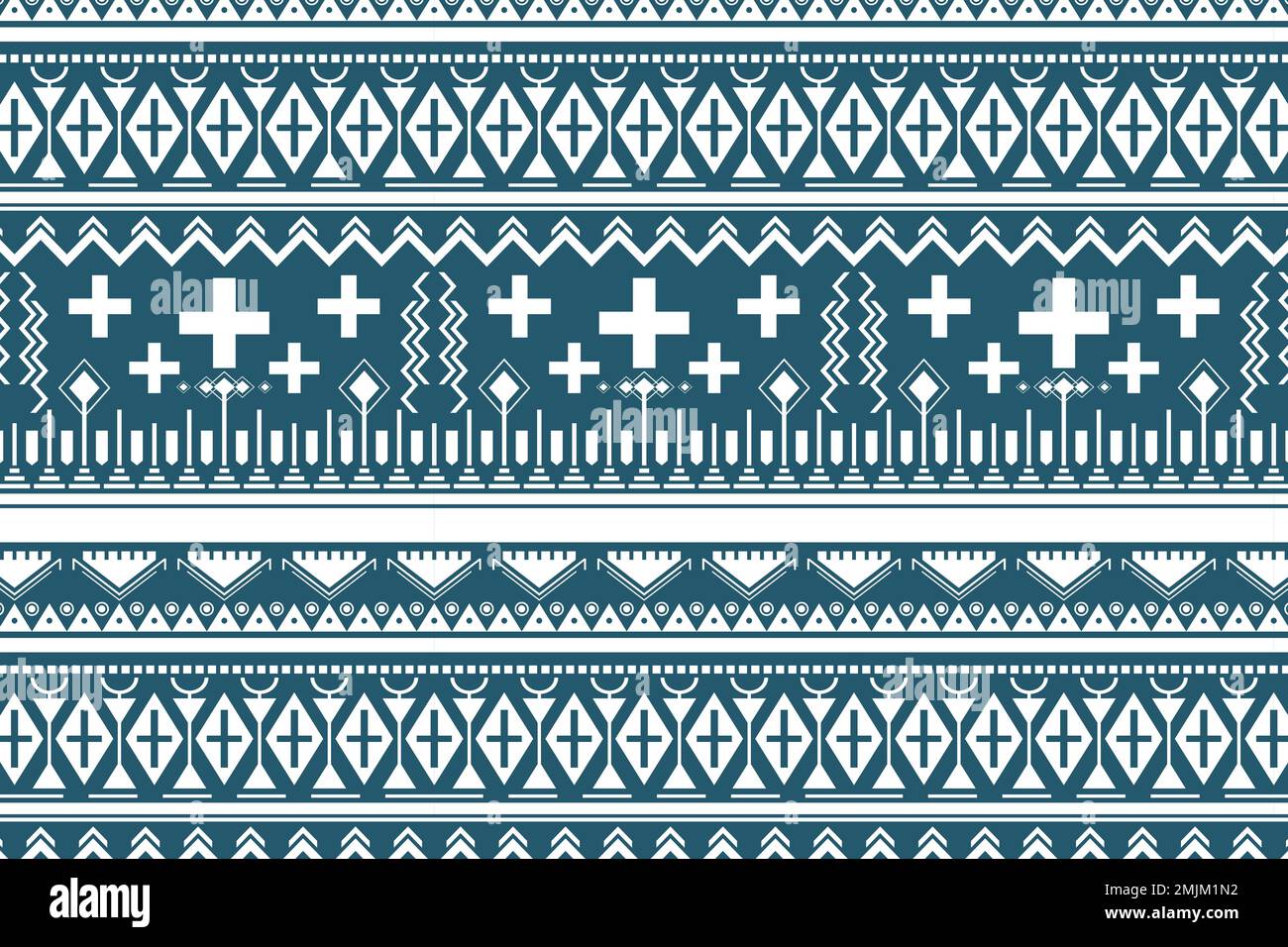 Native American seamless pattern, blue background vector Stock Vector ...