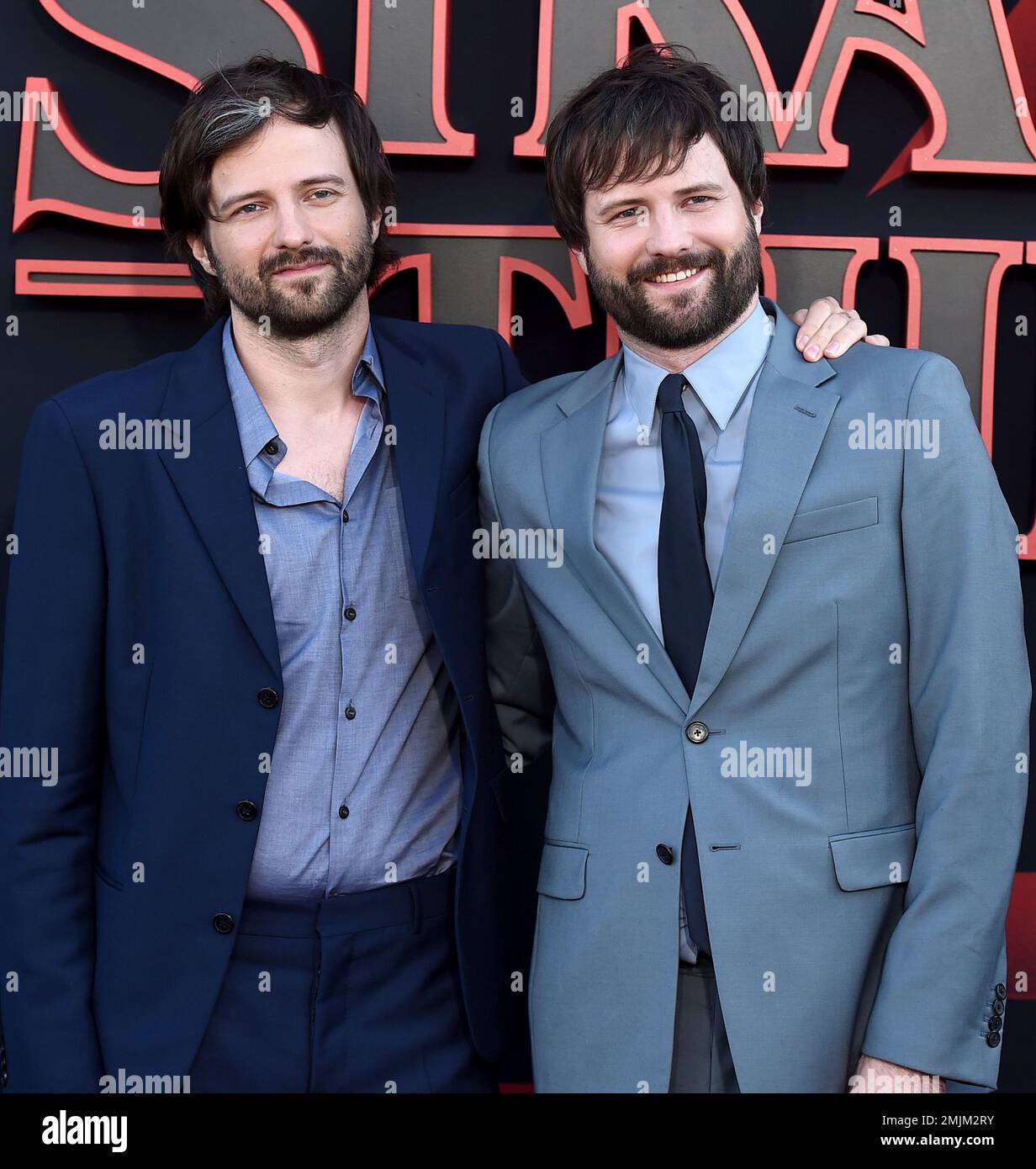 Directors Matt Duffer, left, and Ross Duffer arrives at the season ...