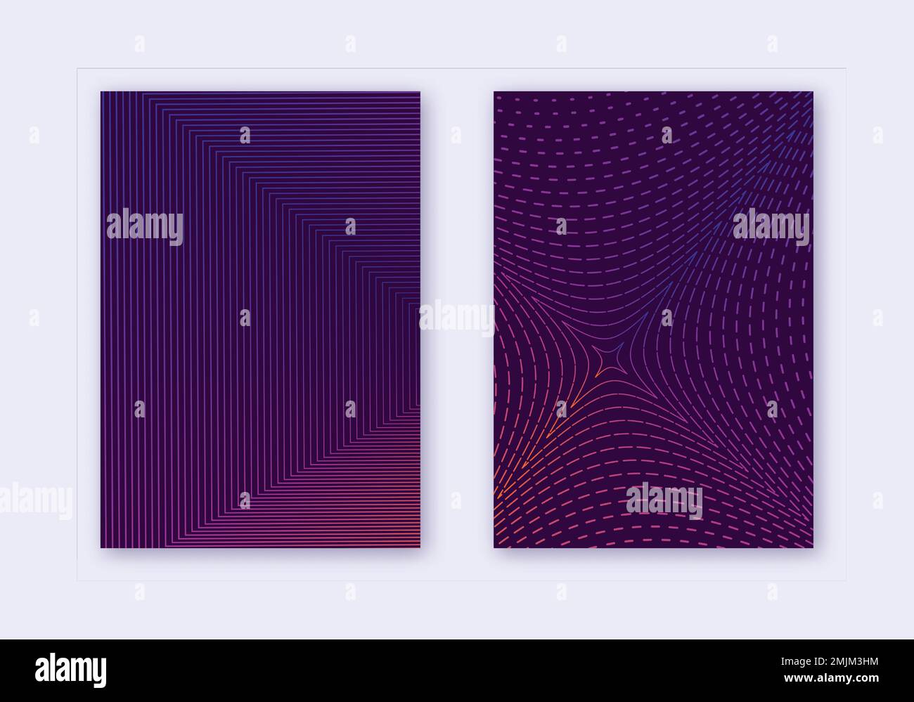 Cover design template set. Abstract lines modern brochure layout ...