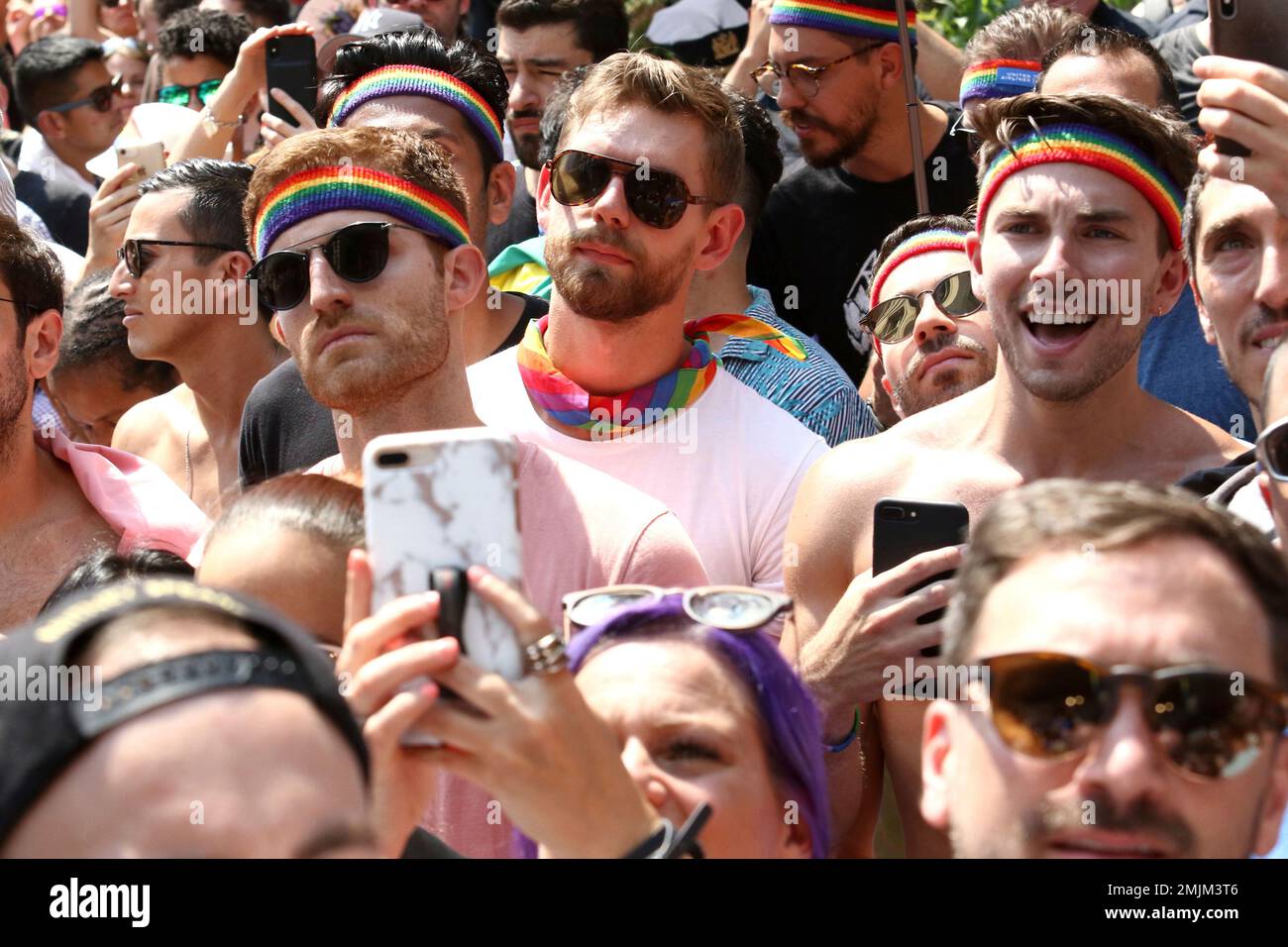 Crowds watch the second annual Stonewall Day honoring the 50th ...