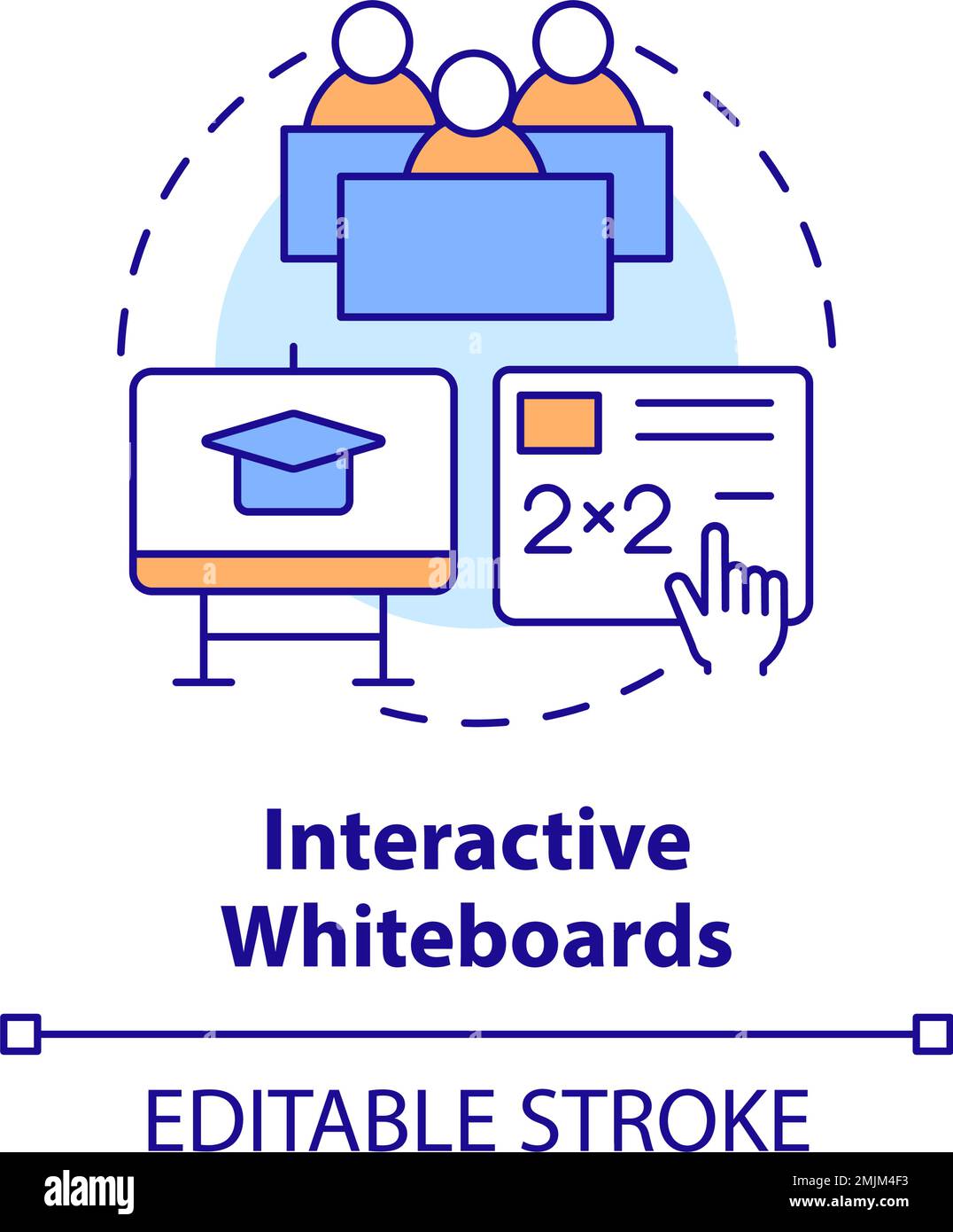Interactive information board Stock Vector Images - Alamy