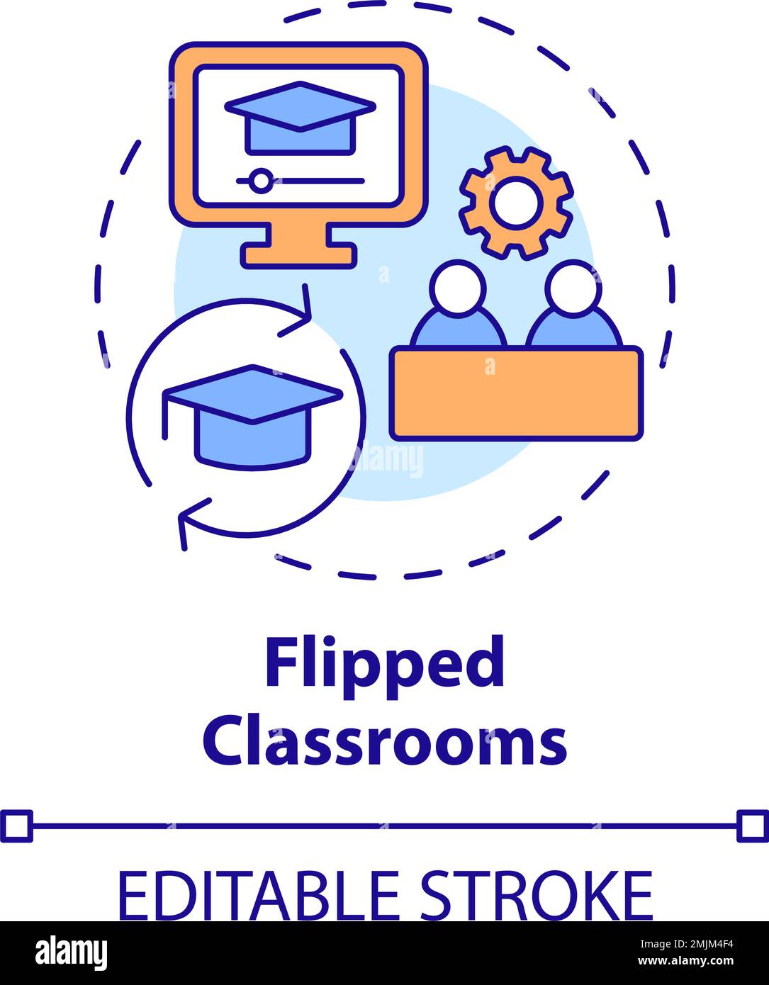 Flipped classroom Stock Vector Images - Alamy