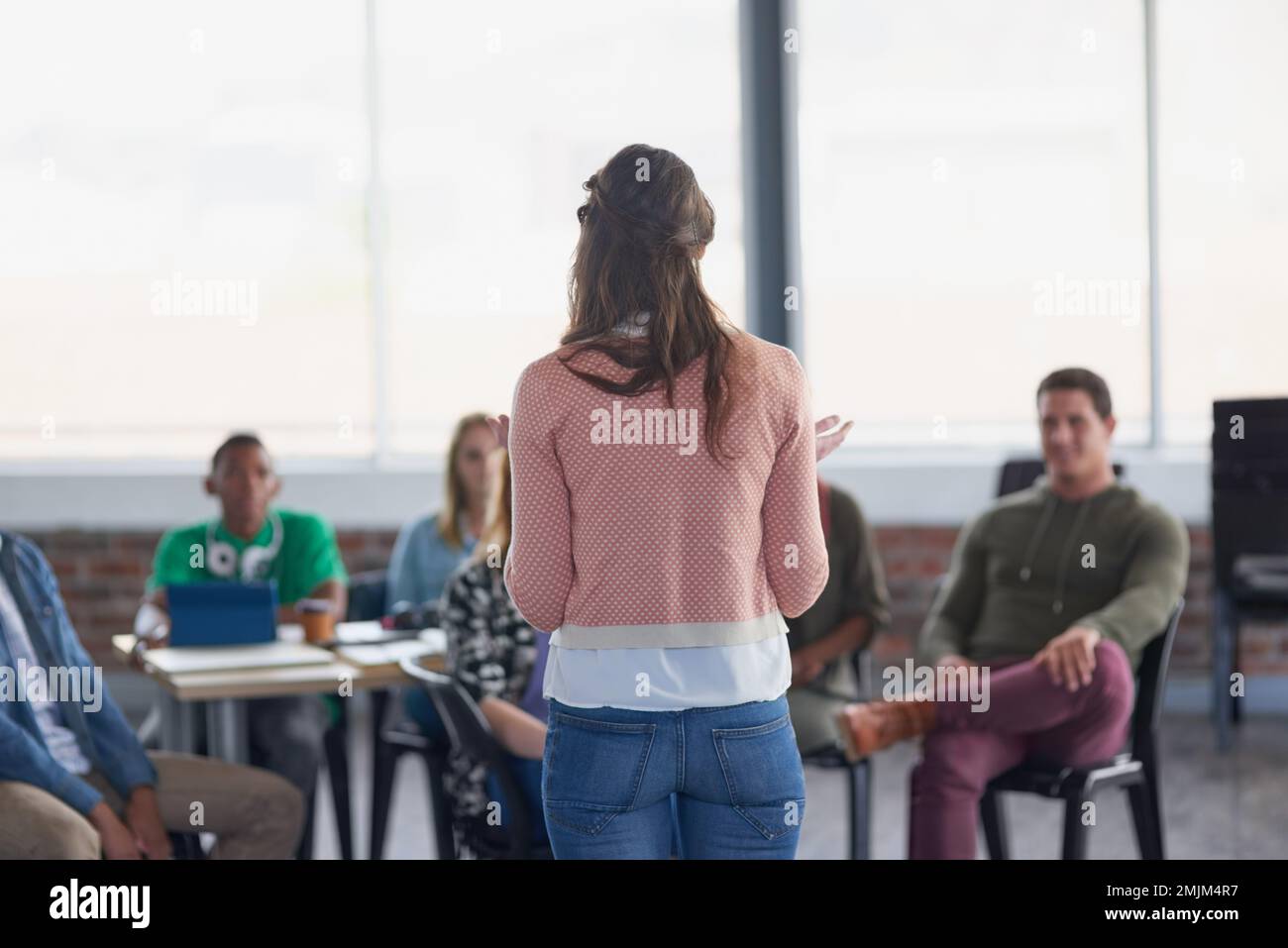 African man addressing people hi-res stock photography and images - Alamy