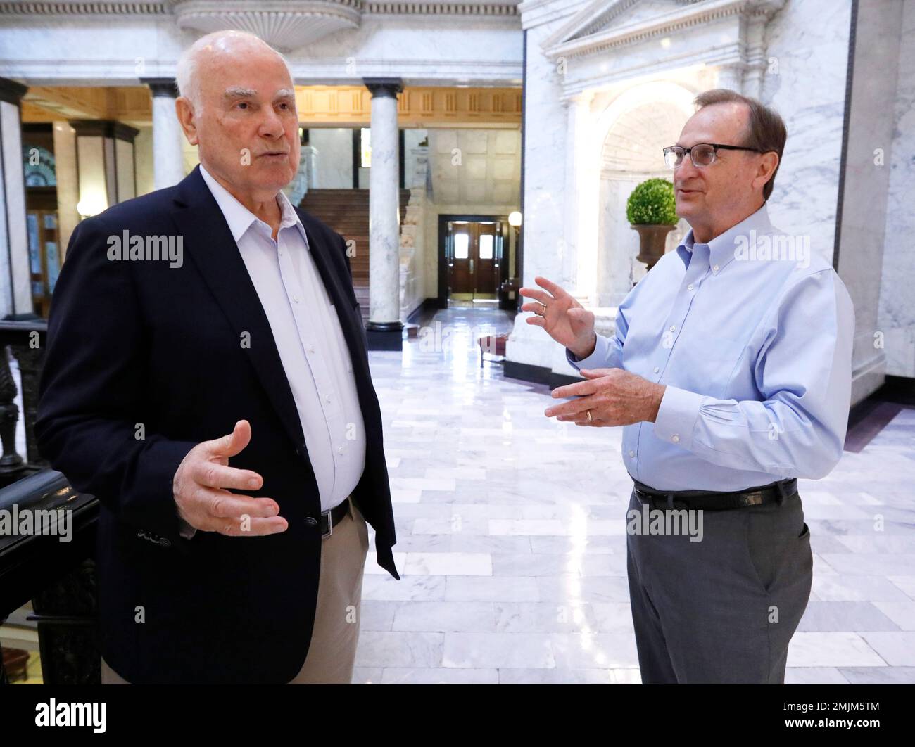 Republican State Sen. Thomas Arlin "Tommy" Gollott of Biloxi, left, and ...