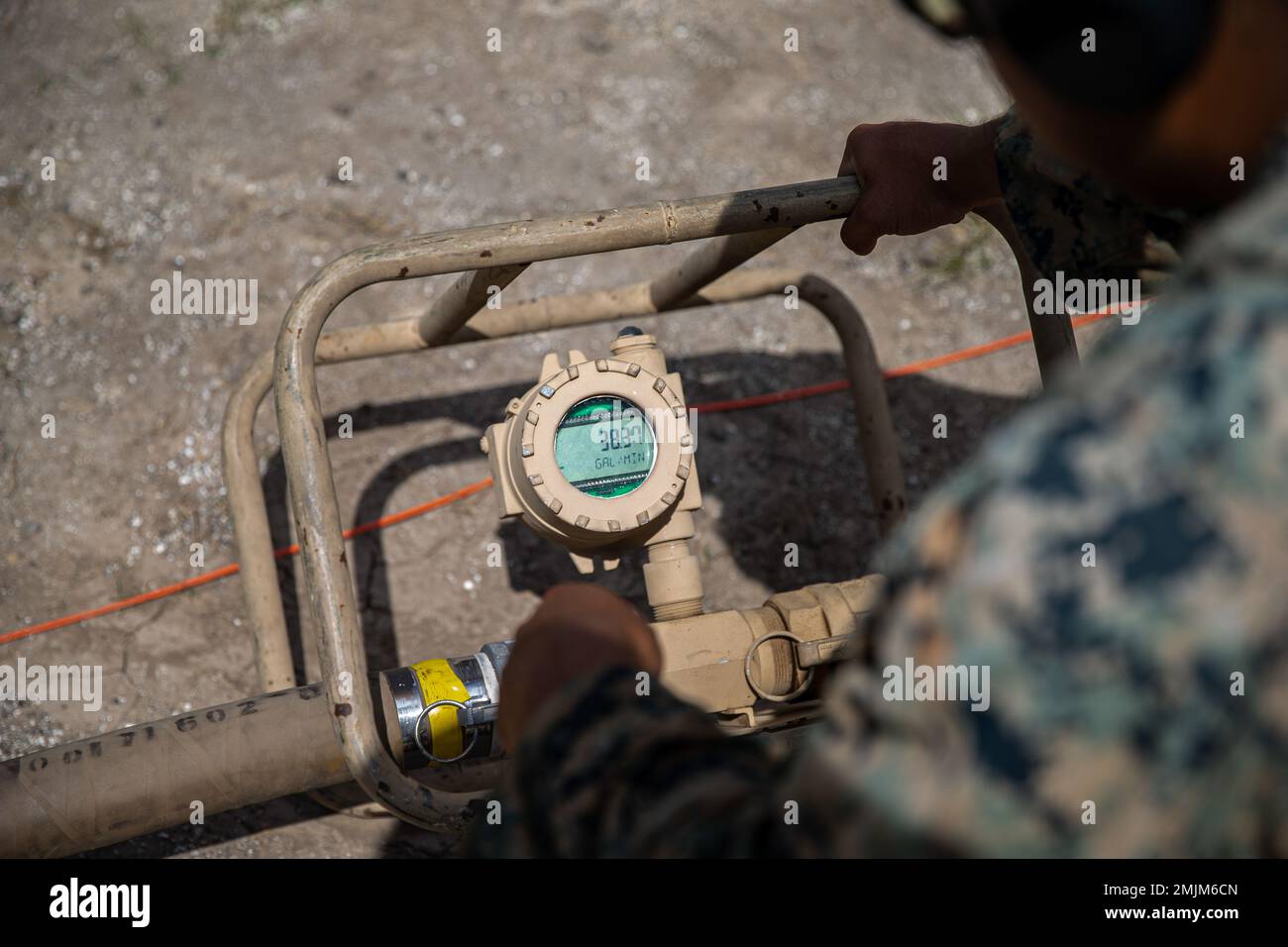 U.S. Marines with Marine Wing Support Squadron (MWSS) 171 conduct ...