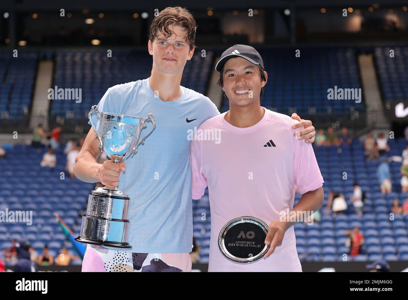 Melbourne, Australia. 28th Jan, 2023. Champion Alexander Blockx of ...