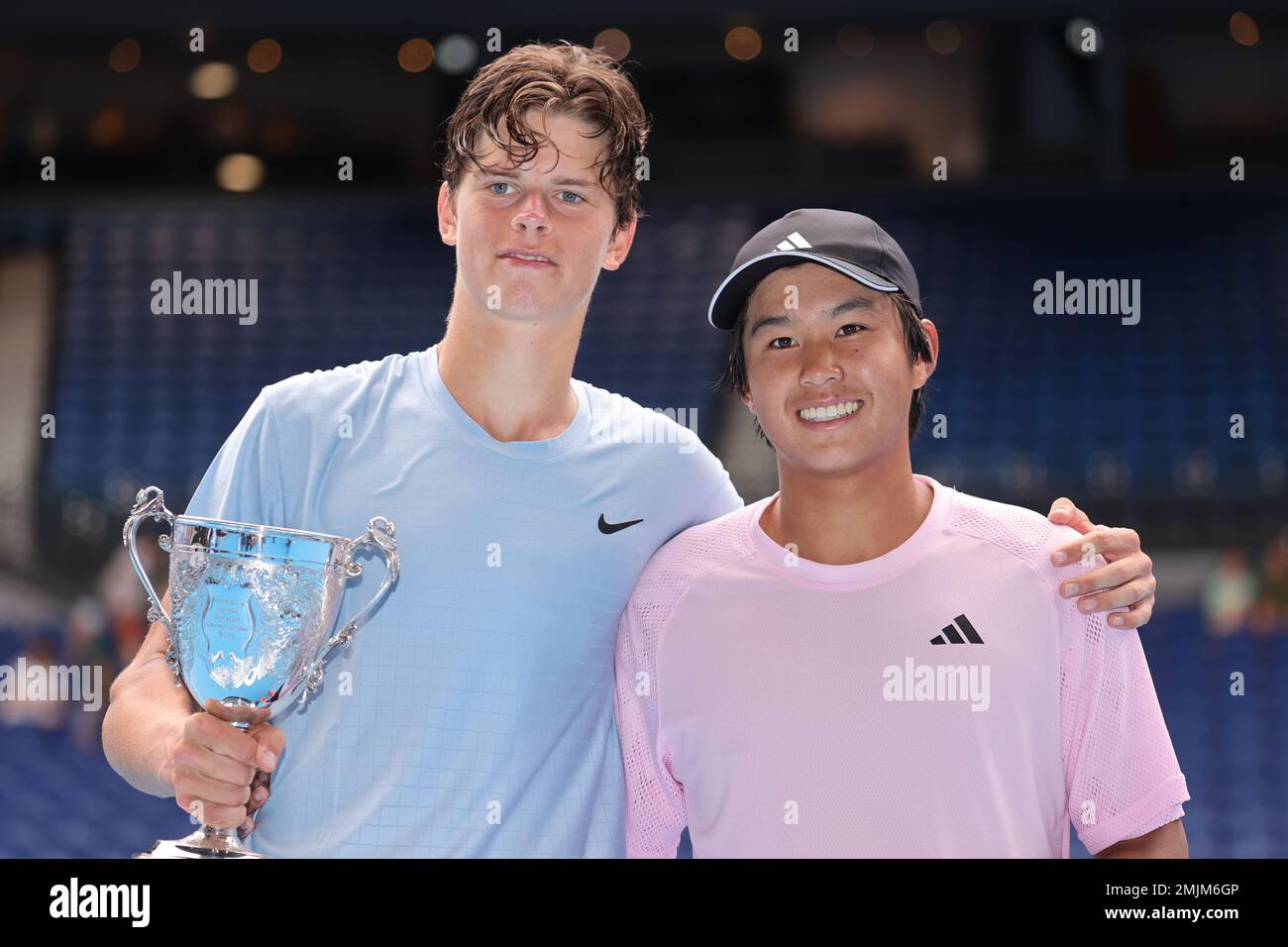 Melbourne, Australia. 28th Jan, 2023. Champion Alexander Blockx of ...