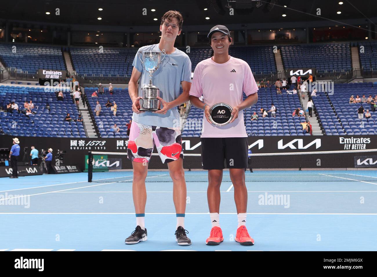 Melbourne, Australia. 28th Jan, 2023. Champion Alexander Blockx of ...