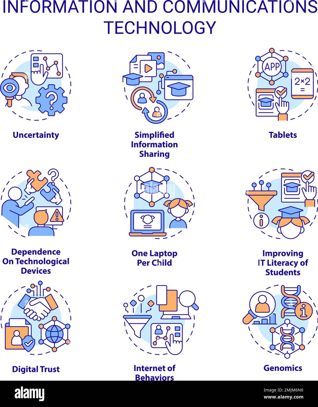 Ict technology logo Stock Vector Images - Alamy