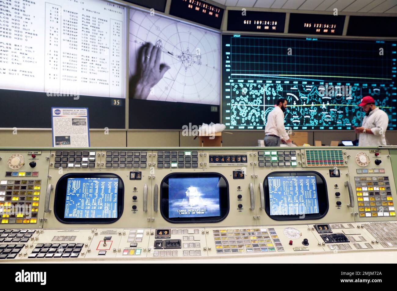 The console for Booster Systems Engineer, the first position on the first row known as "The ...