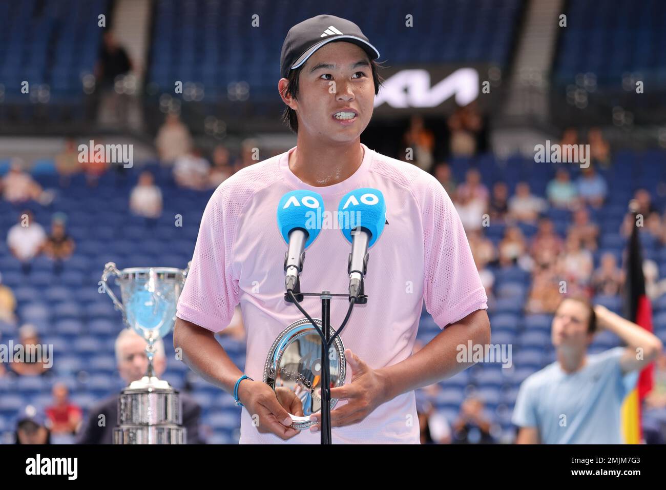 Melbourne, Australia. 28th Jan, 2023. Runner Up Learner Tien, USA poses ...