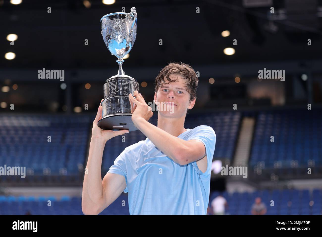 Melbourne, Australia. 28th Jan, 2023. Champion Alexander Blockx of ...