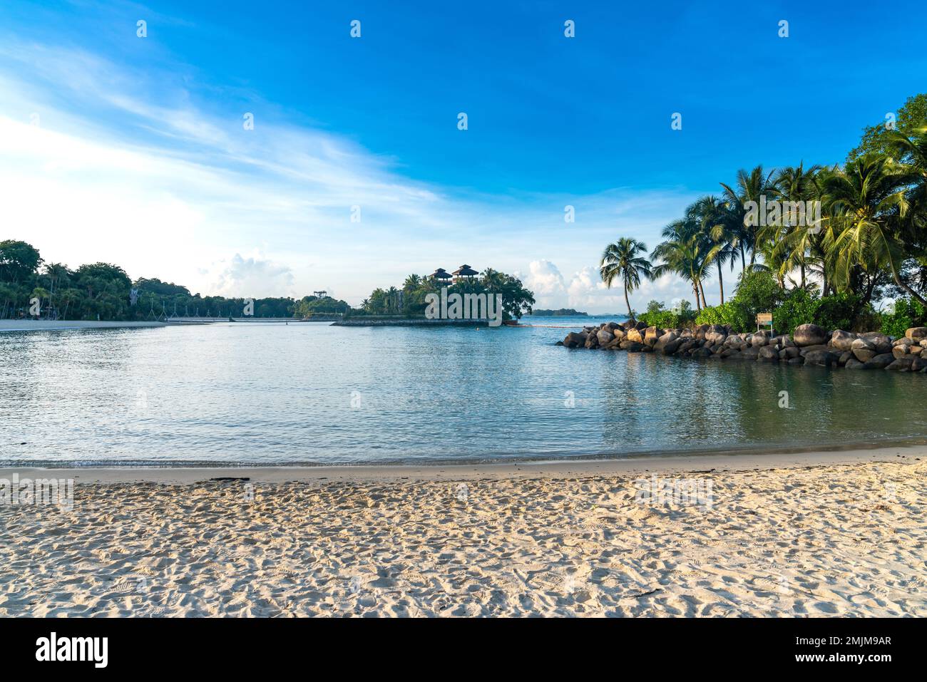 Singapore sentosa barak bay beach Stock Photo - Alamy