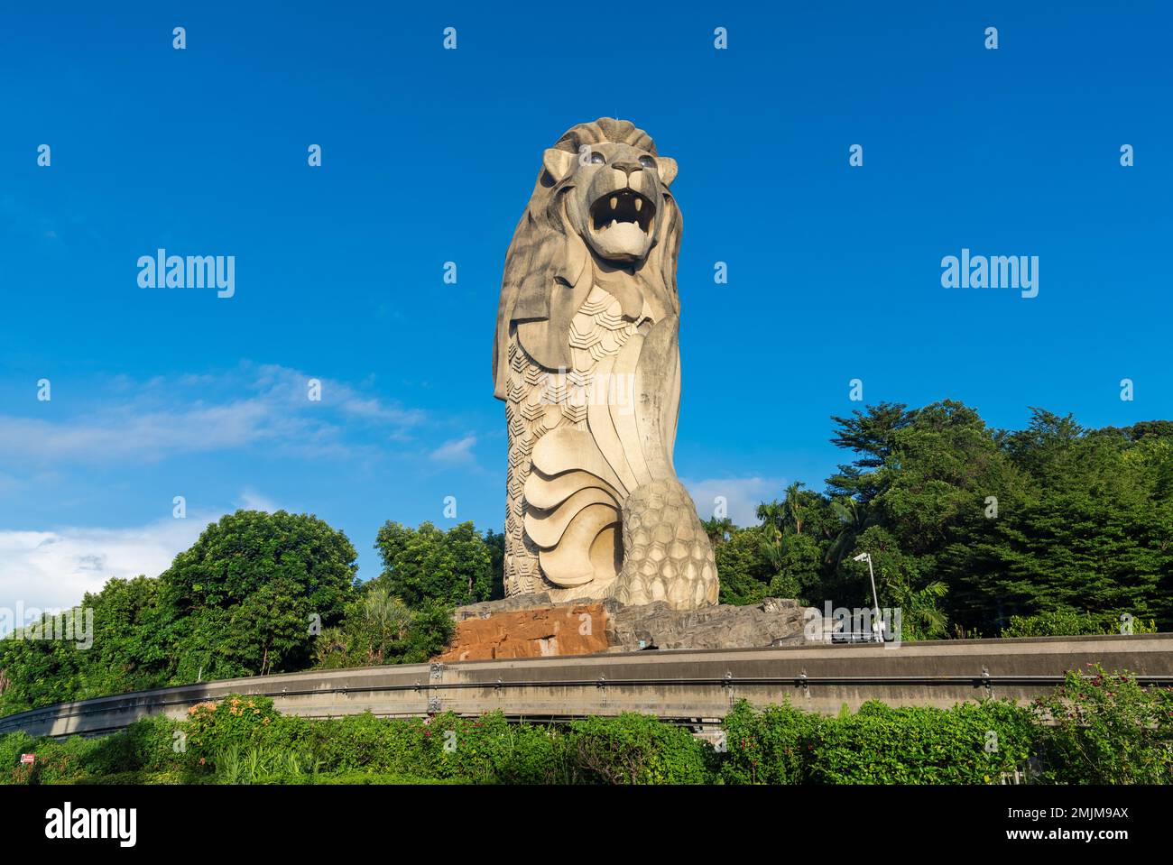 Sentosa the merlion tower Stock Photo - Alamy