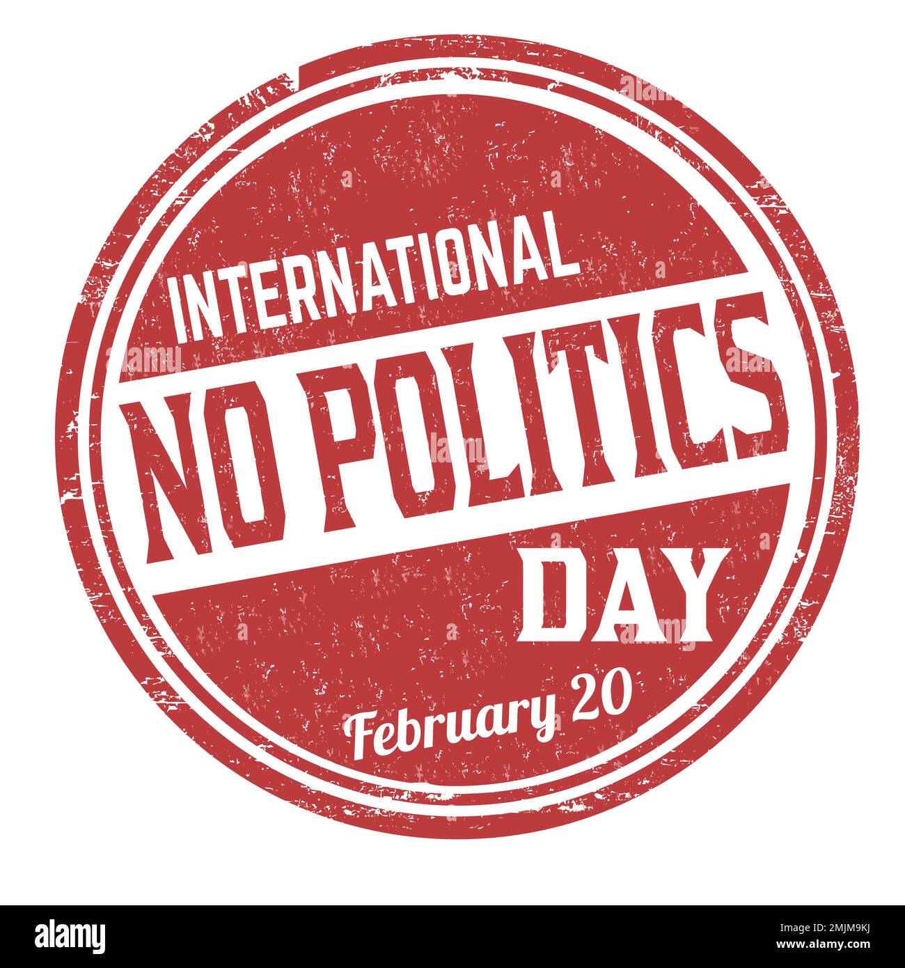 No politics day grunge rubber stamp on white background, vector ...
