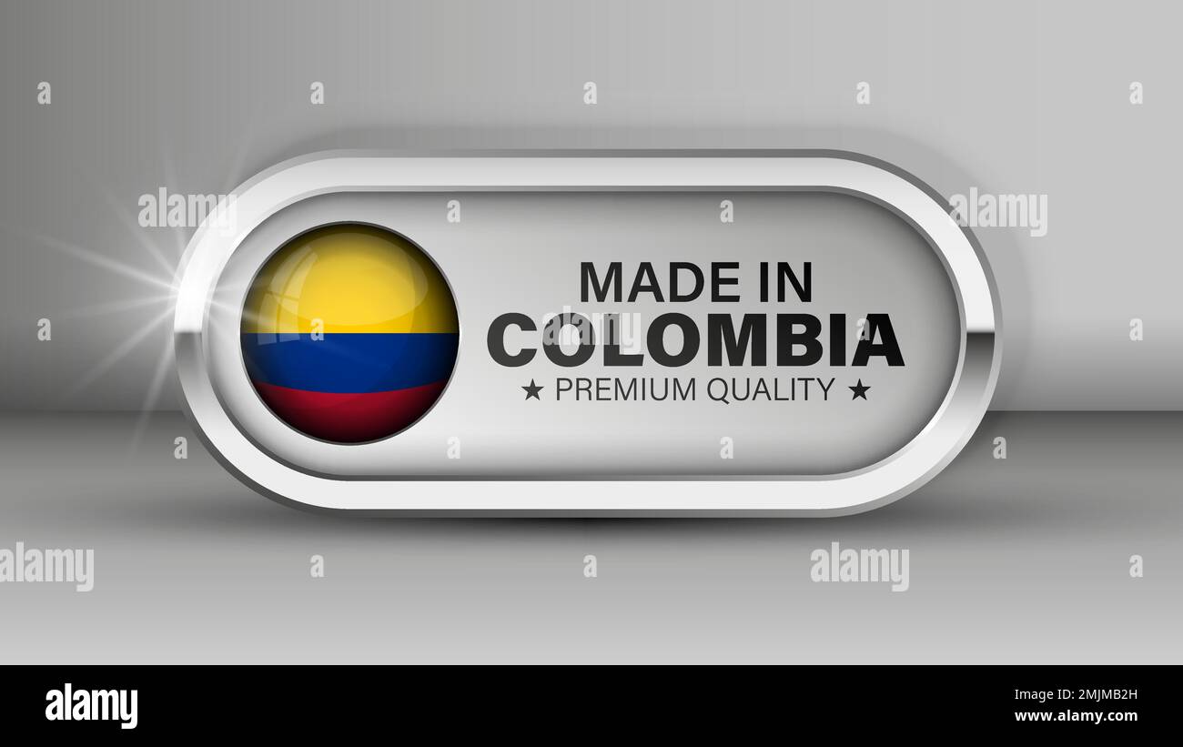 Colombia made in badge hi-res stock photography and images - Alamy