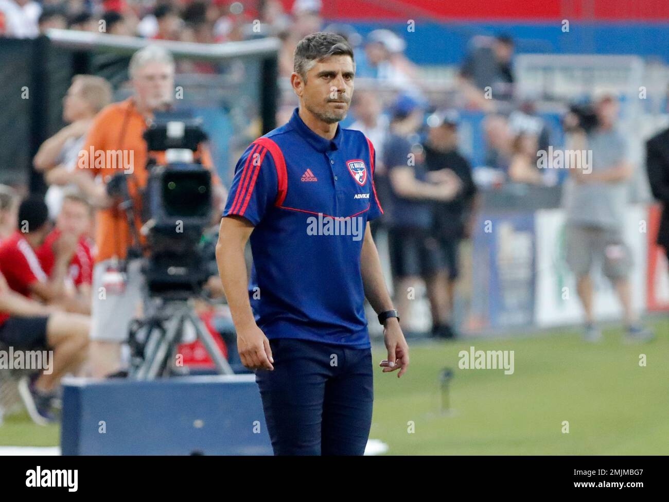 FC Dallas head coach Luchi Gonzalez watches play against the Vancouver ...