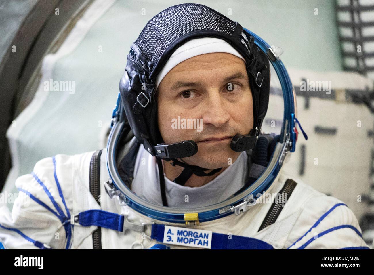 U.S. astronaut Andrew Morgan poses for a photo before his final ...
