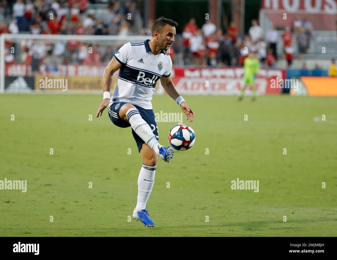 Vancouver Whitecaps defender Scott Sutter (23) receives a pass in the ...