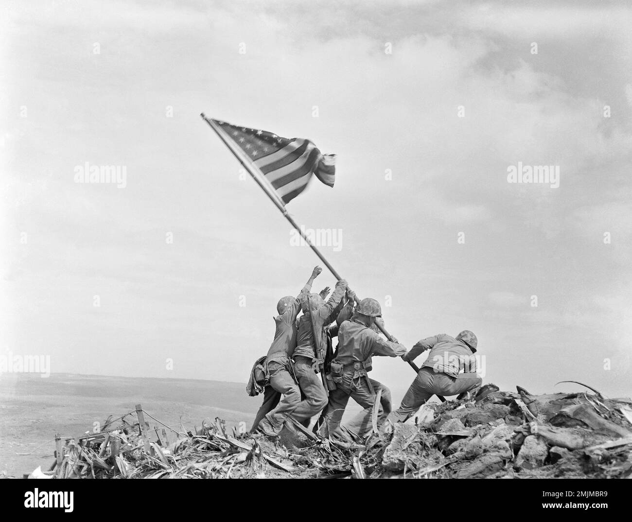 FILE - In this Feb 23, 1945, file photo, U.S. Marines of the 28th ...