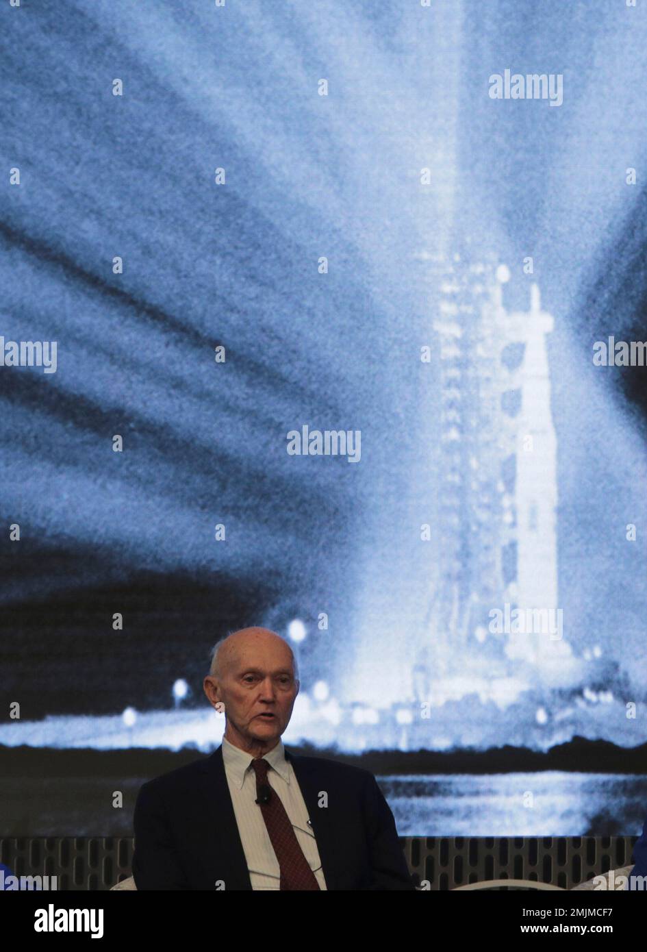 Astronaut Michael Collins during the JFK Space Summit at the John F. Kennedy Presidential ...