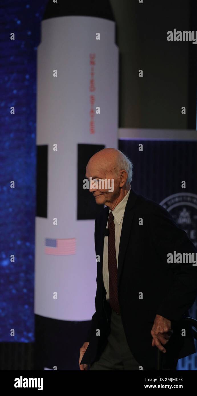 Astronaut Michael Collins during the JFK Space Summit at the John F. Kennedy Presidential ...