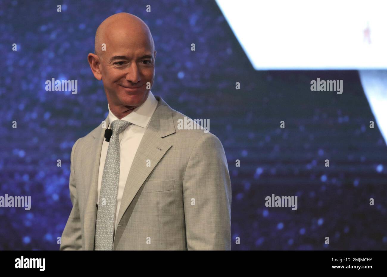 Amazon founder Jeff Bezos during the JFK Space Summit at the John F ...