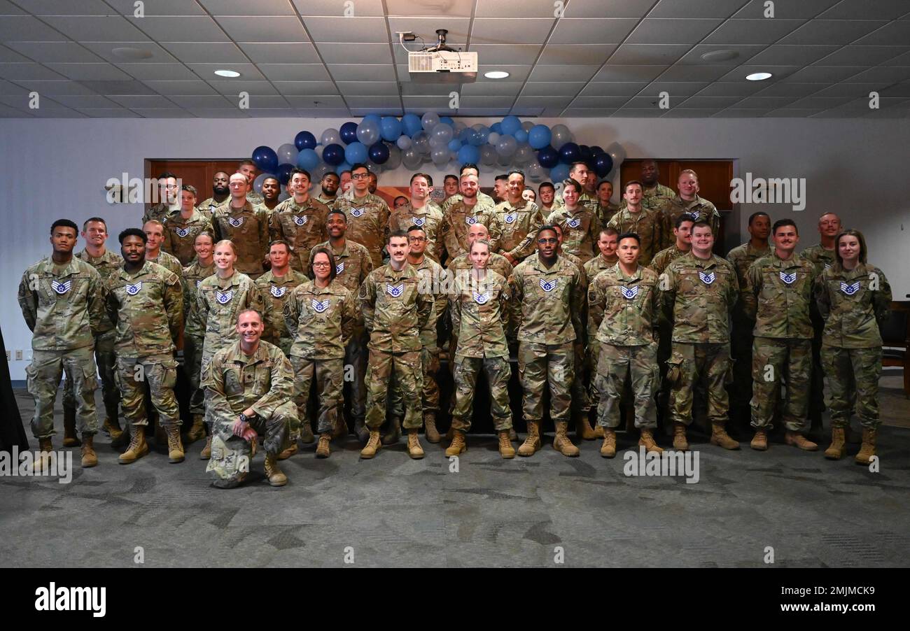 355th Maintenance Group Staff Sgt. selects pose for a group photo with ...
