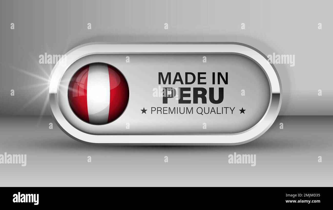 Made in Peru graphic and label. Element of impact for the use you want ...